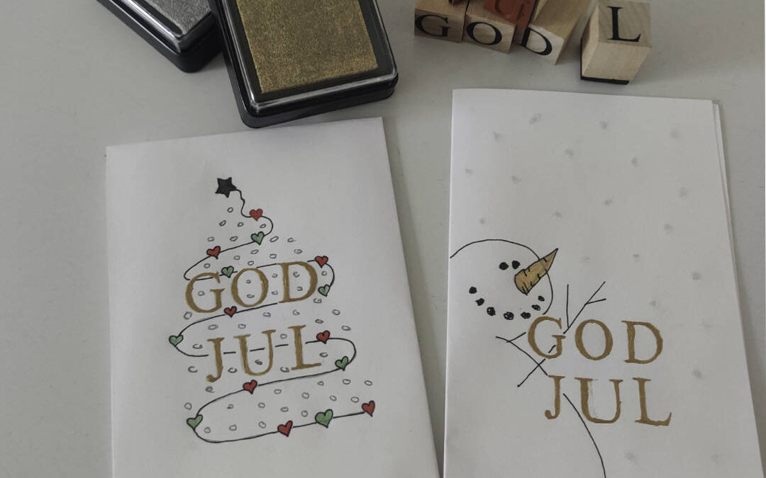 DIY - Stempel Julekort - Birgit Petersen